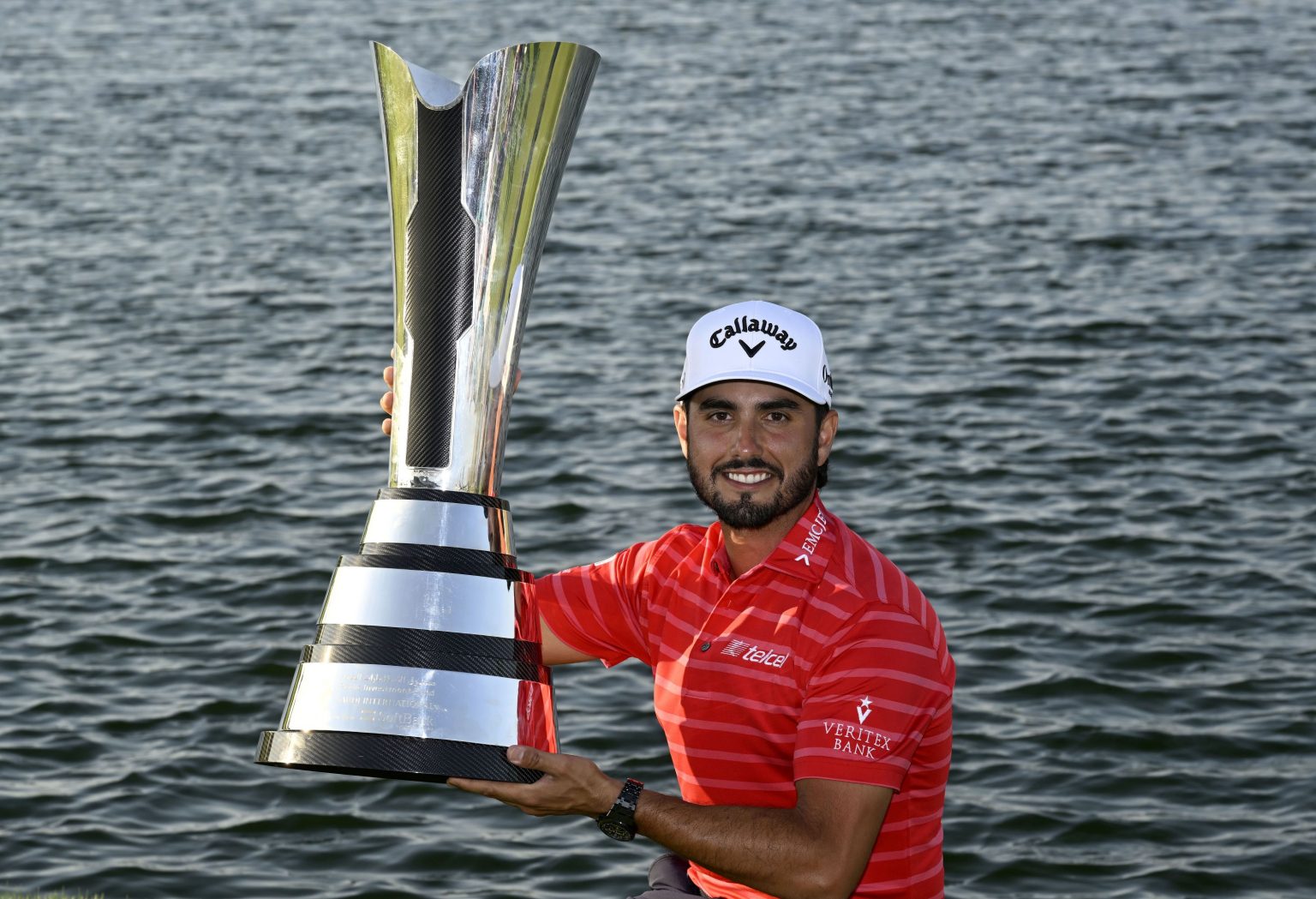 Abraham Ancer after winning in 2023. Picture by Paul Lakatos/Asian Tour.